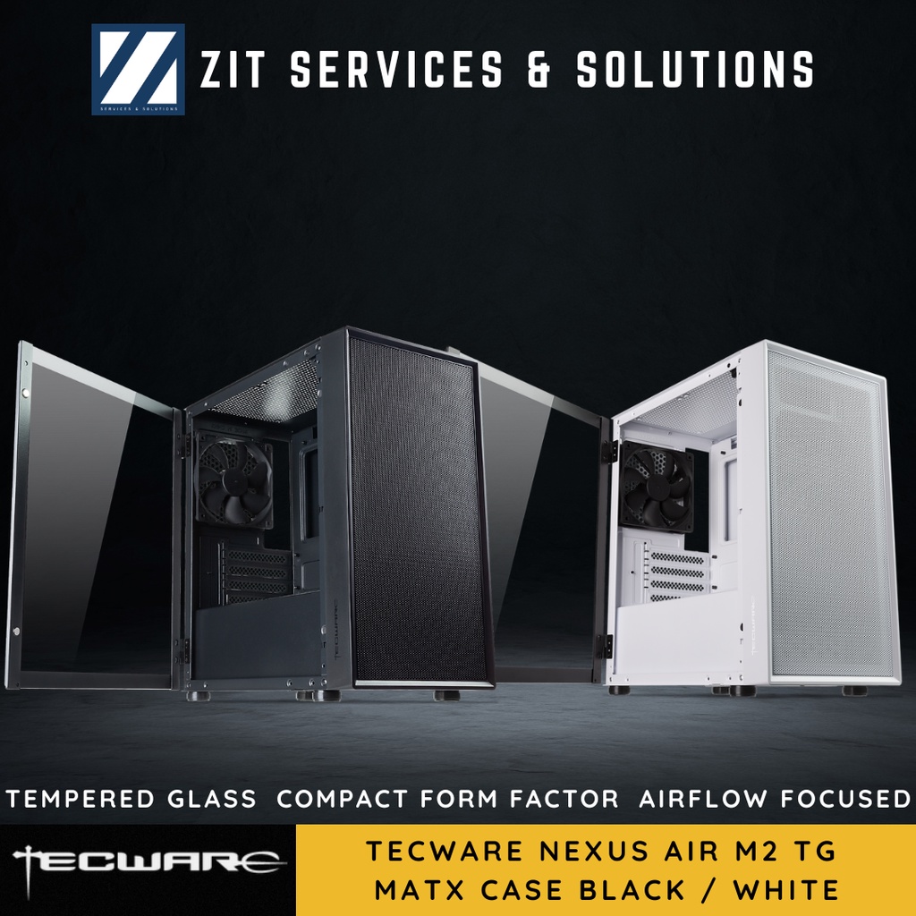 Tecware Nexus Air M2 TG MATX Case Black / White N Series Case | Shopee ...