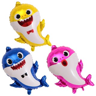 1pcs Baby Shark Foil Balloon Pinkfong Balloons Mommy Daddy Cartoon Fish ...