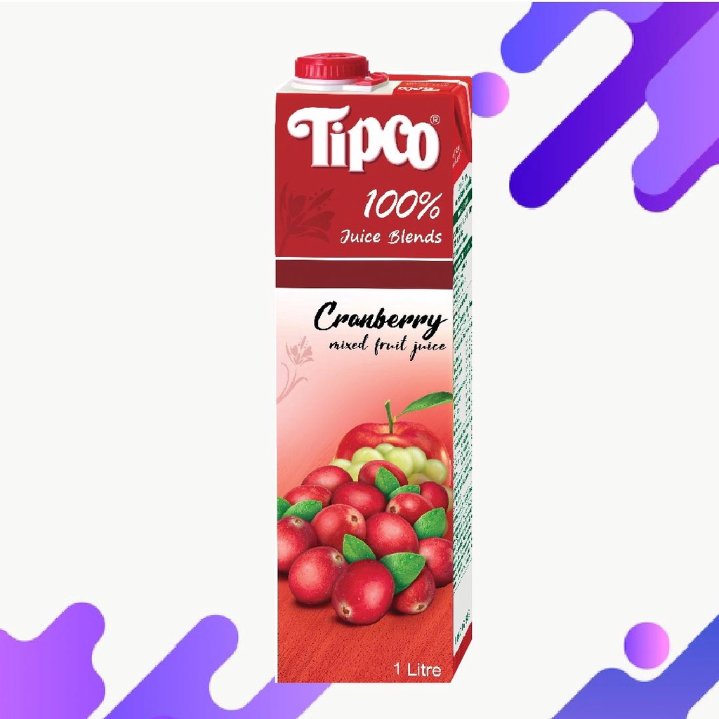 Tipco fruit juice (Orange, Cranberry Grape Apple, Broccoli & Mixed ...