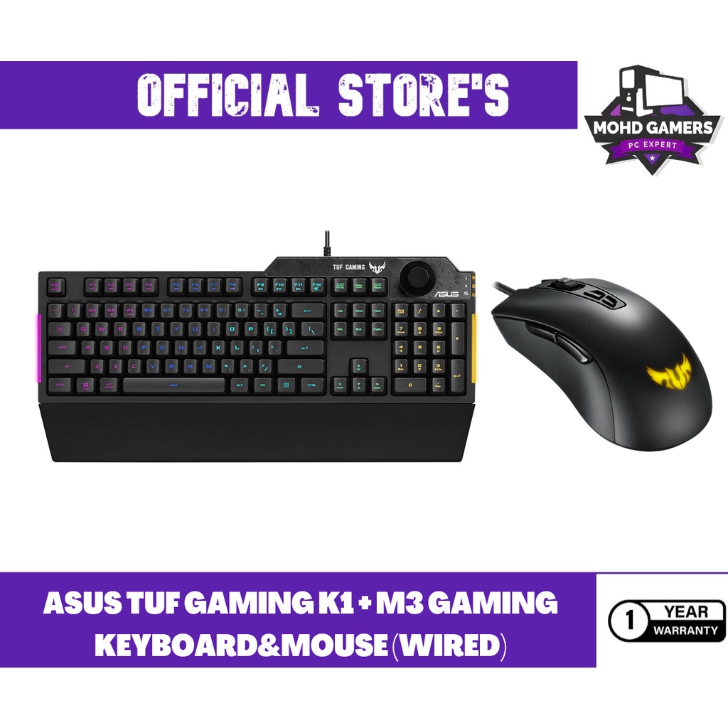 ASUS TUF GAMING K1 & M3 GAMING COMBO MOUSE&KEYBOARD | Shopee Malaysia