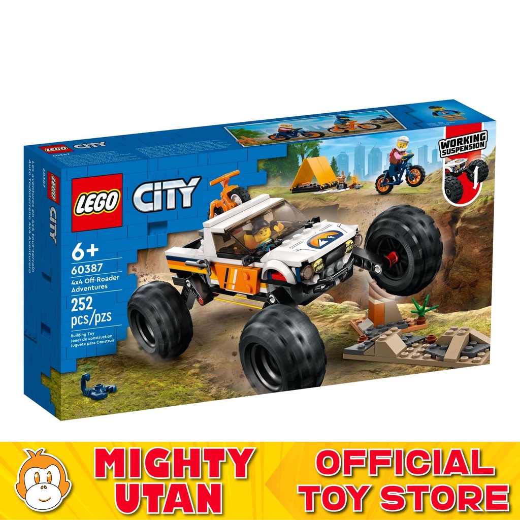 [Original] LEGO City 60387 4x4 Off-Roader Adventures Toys for Kids Boys ...