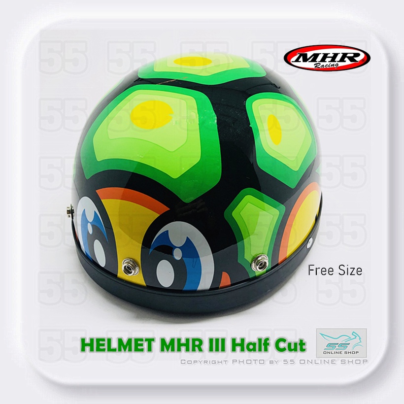 MHR Helmet Half Cut Steng TURTLE Three Quarter HELMET STENG kura kua ...