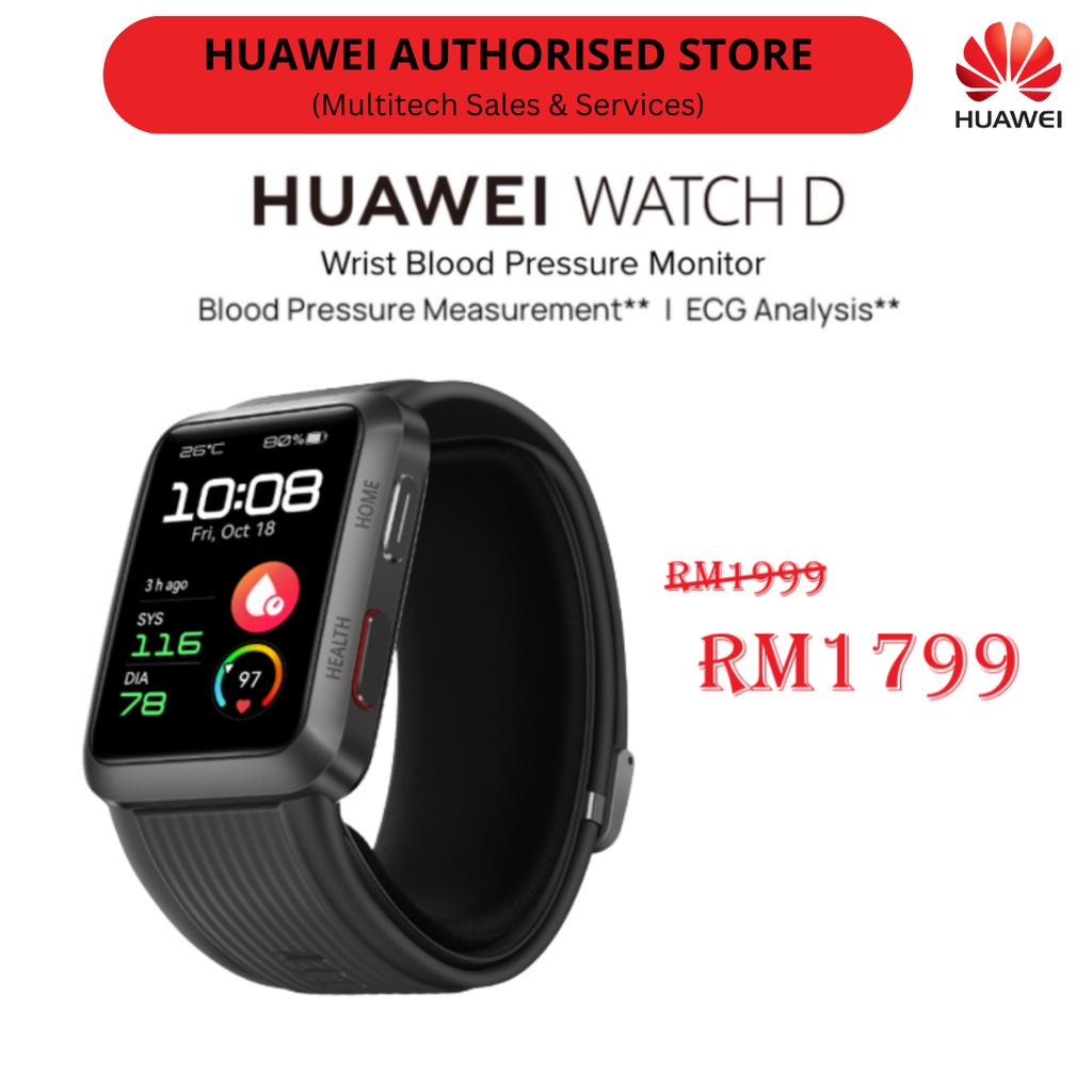 Huawei Watch D Smartwatch Blood Pressure Measurement ECG Analysis SpO2 ...