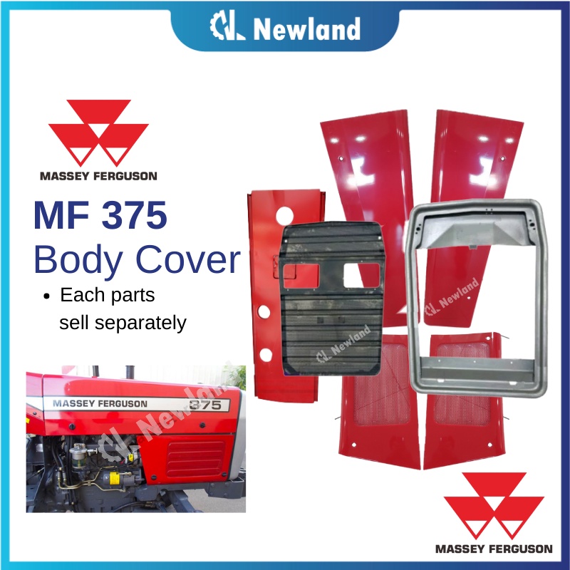 Tractor MF 375 Body Cover / Bonnet / Front Grill / Top Hood / Side Hood ...