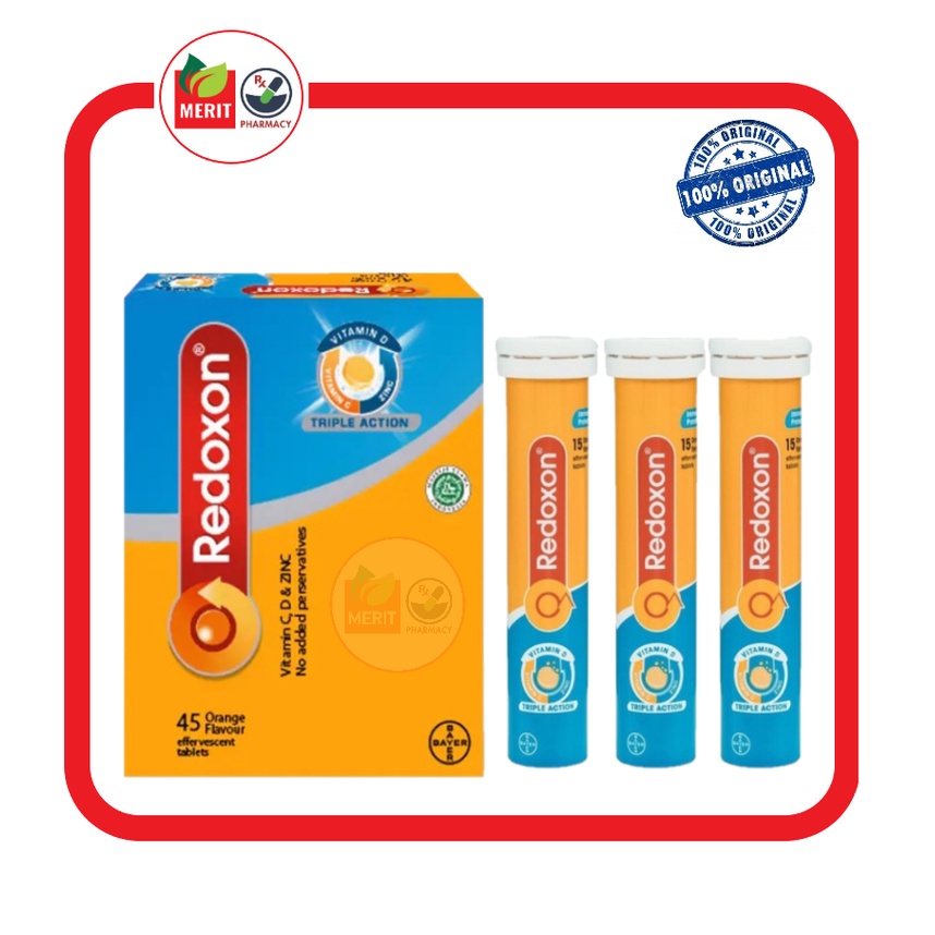 REDOXON TRIPLE ACTION EFFERVESCENT ORANGE 15S / 45S | Shopee Malaysia