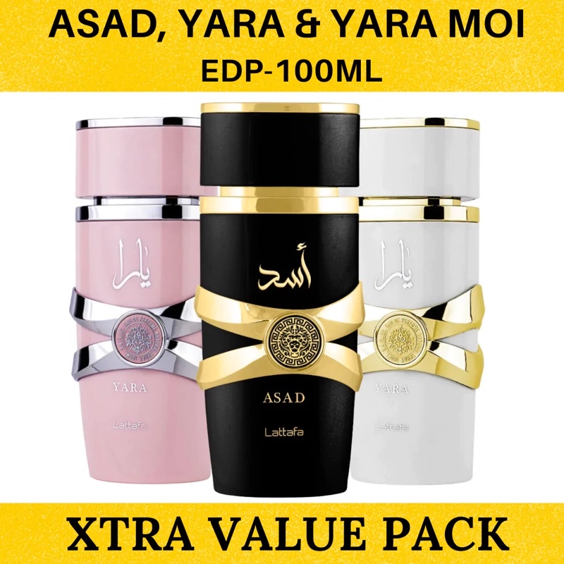 Yara Asad Yara Moi 100ml Unisex Original Lattafa 3D Sticke lattafa Ard Al Zaffran Ard Al Khalej ...