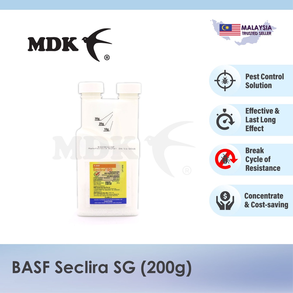 Seclira SG 200g Granule Insecticide Broad Spectrum for cockroaches ...