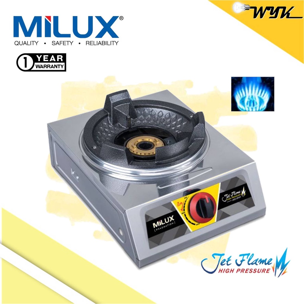 Milux Jet Flame Portable Single Gas Cooker Cooker Hob MSS-093H | Shopee ...