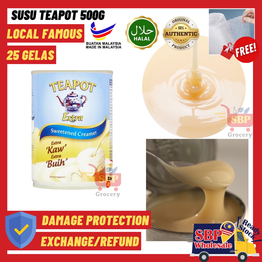 SBP TEAPOT Susu Pekat Susu Krimer Manis Sweetened Creamer [Lebih Buih ...