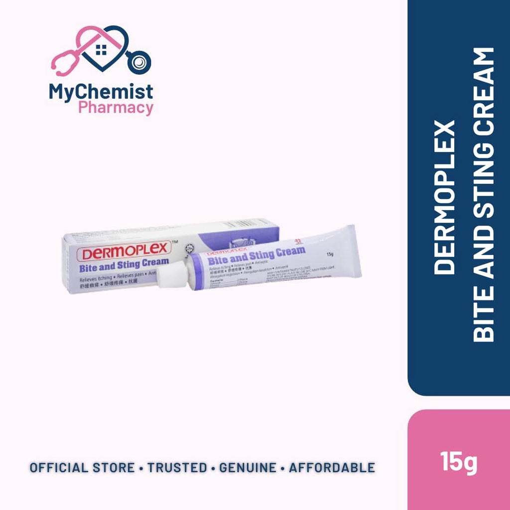 Dermoplex Bite & Sting Cream 15g (Relieves Itching, Pain, Antiseptic ...