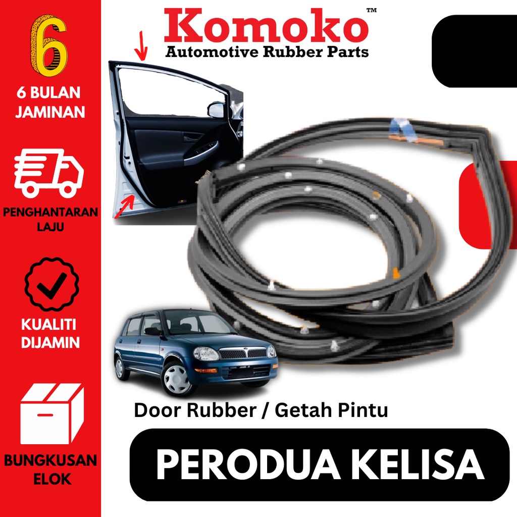 Perodua Kelisa KOMOKO Door Rubber / Getah Pintu Kereta | Shopee Malaysia
