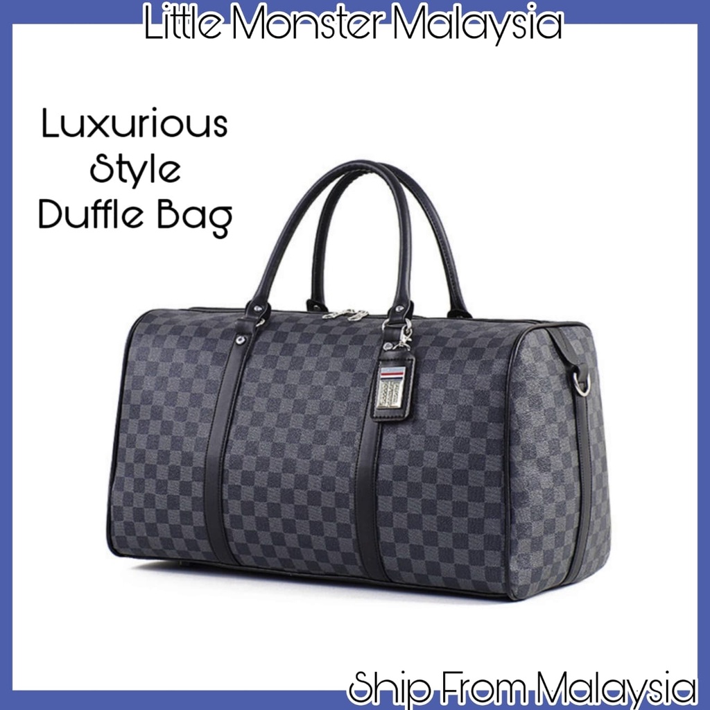 Luxury Leather Travel Bag Sling Shoulder Messenger Business Gym Casual ...