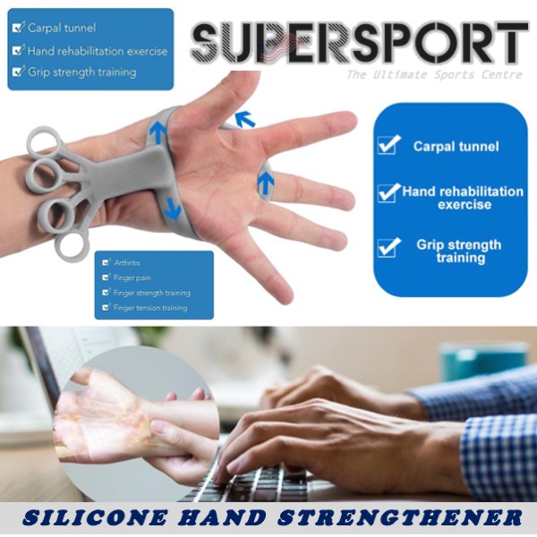 Silicone Hand Gripper Strengthener / Finger Grip Wrist Flexible Finger ...
