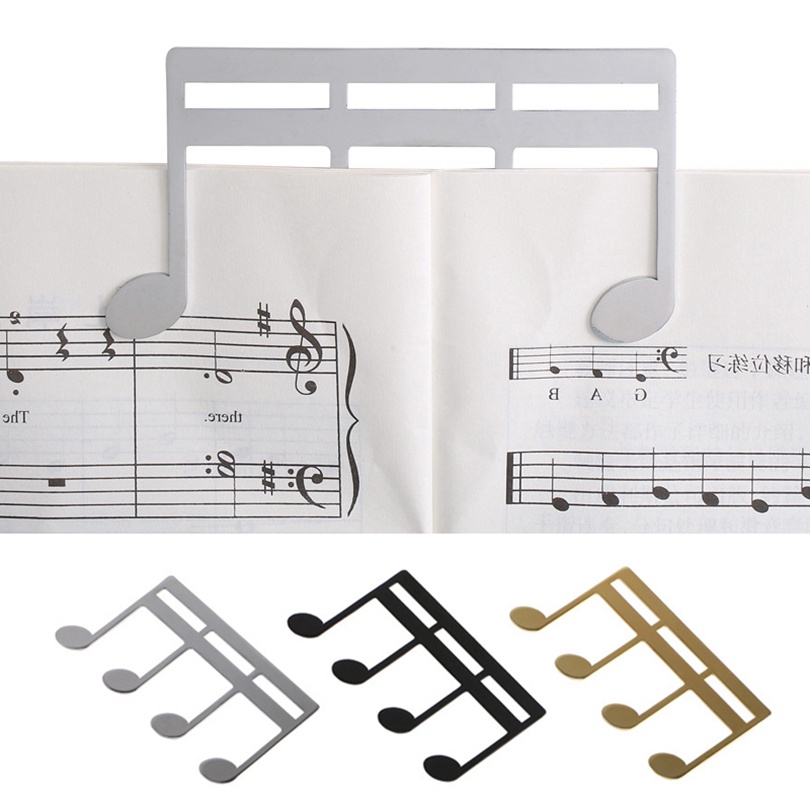 3 colors optional Musical Note Shaped Metal Sheet Music Clip Page ...