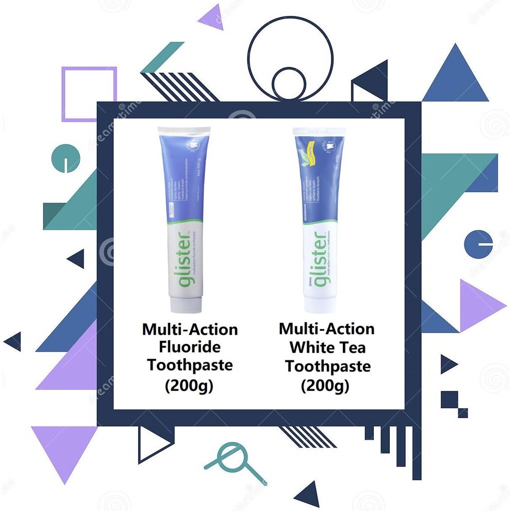 Amway Multi Action Toothpaste [ Fluoride / White Tea ] ( 200g ) GLISTER ...