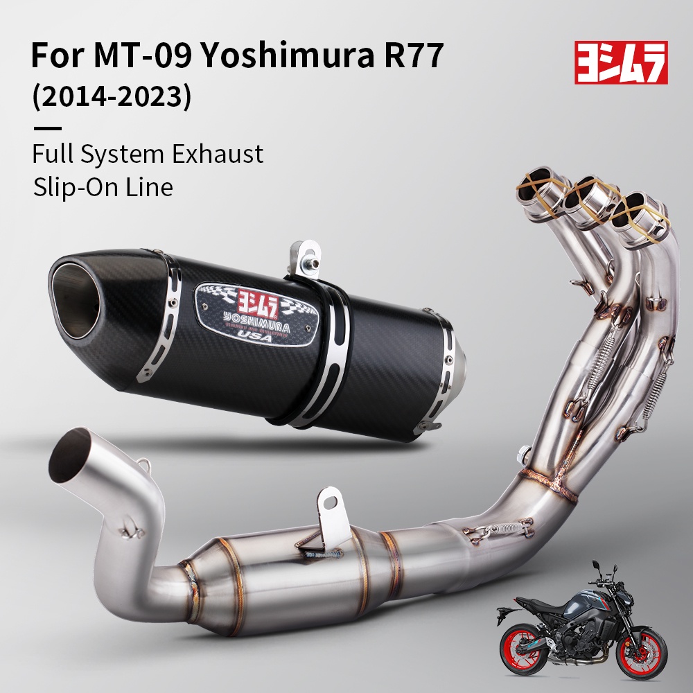 Yoshimura R77 Slip On For Yamaha MT-09 MT09 xsr900 2021 2022 2023 Motorcycle Exhaust Systems ...