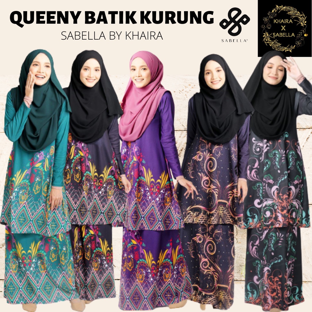 Sabella Baju Kurung Queeny Batik (READY STOCK) By Khaira Part 1 | Shopee Malaysia
