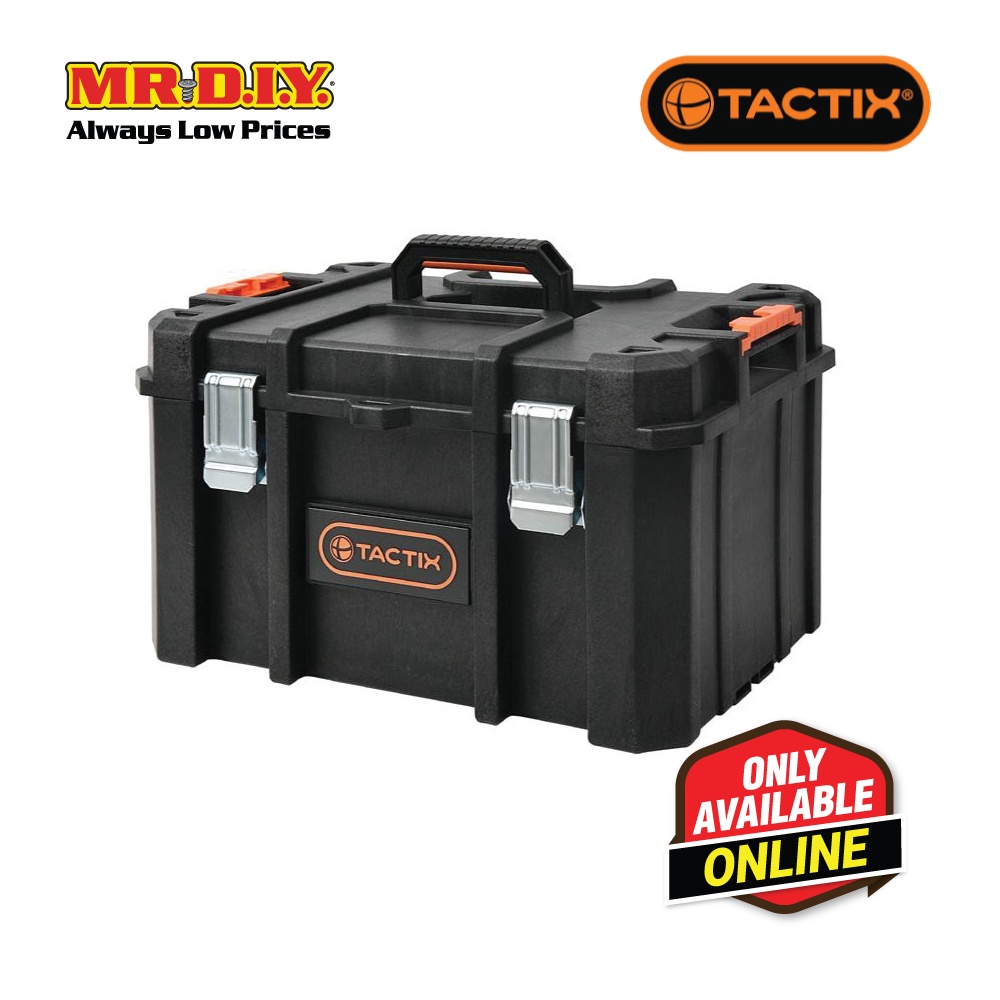 TACTIX Mid Tool Box With Tool Organizer | Shopee Malaysia