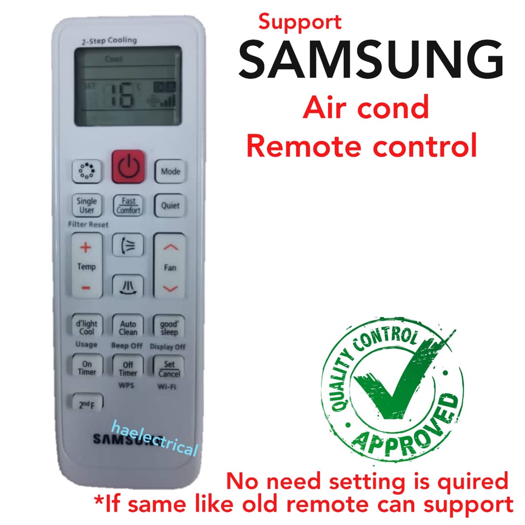 Samsung Air Cond Remote Control 2-step Cooling | Shopee Malaysia