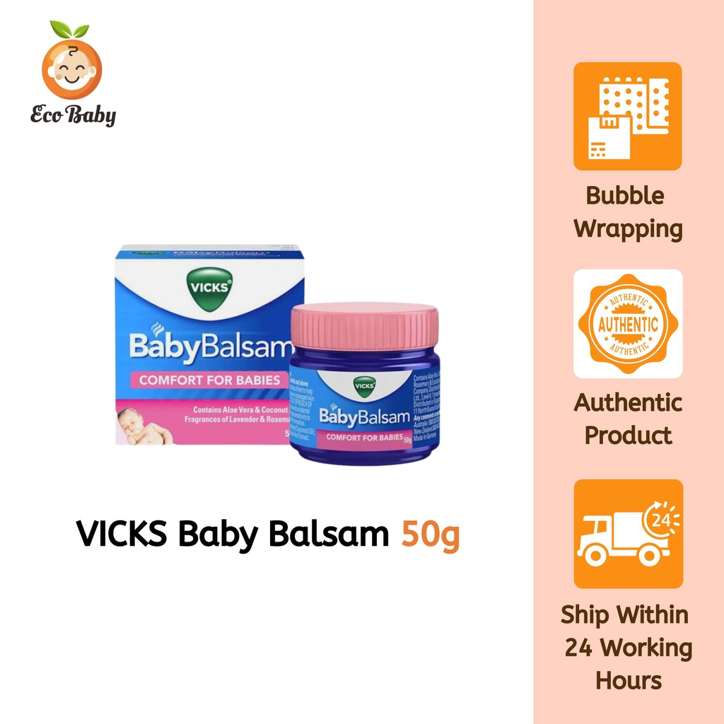 Vicks BabyBalsam Moisturising & Soothing Baby Care 50g | Shopee Malaysia