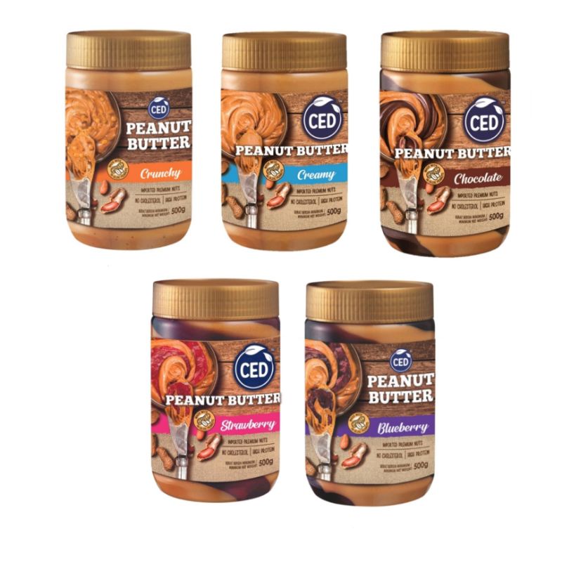 CED Peanut Butter 500g Crunchy | Creamy | Chocolate | Strawberry ...