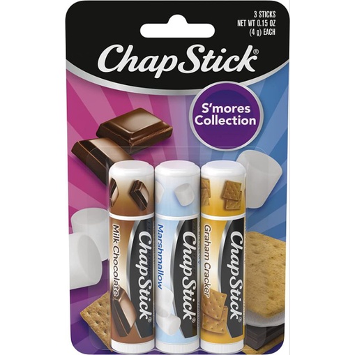 ChapStick S'mores Collection Graham Cracker, Marshmallow and Milk ...