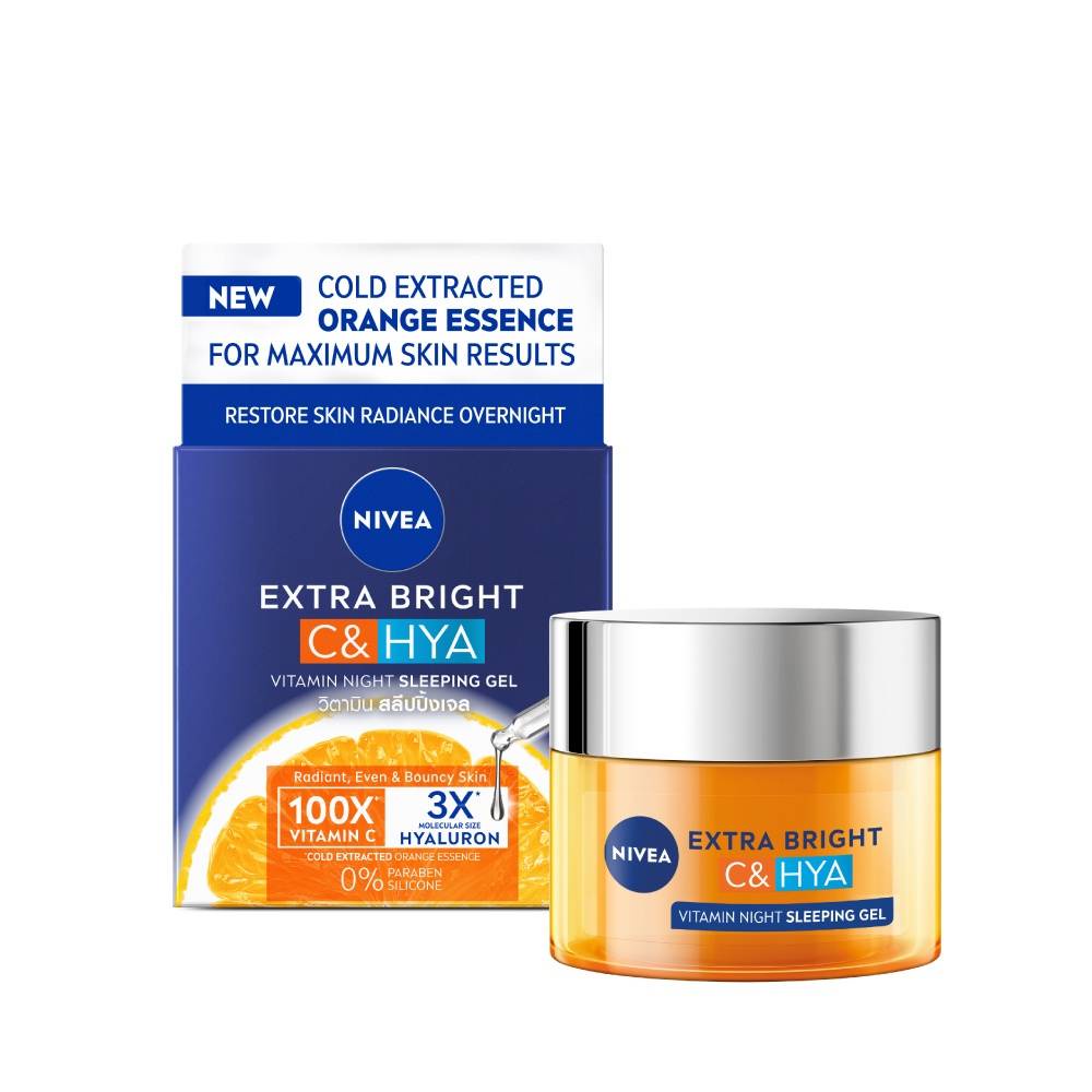 Nivea Face Care Extra Bright C & Hya Vitamin Night Sleeping Gel 50ml ...