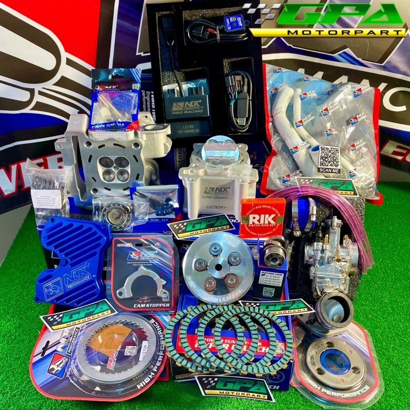 NLK PERFORMANCE COMBO SET SPEC 62 LC135 4S 5S 19/22 20/23 SUPERHEAD V3 CNC BLOCK 62MM CAMSHAFT ...