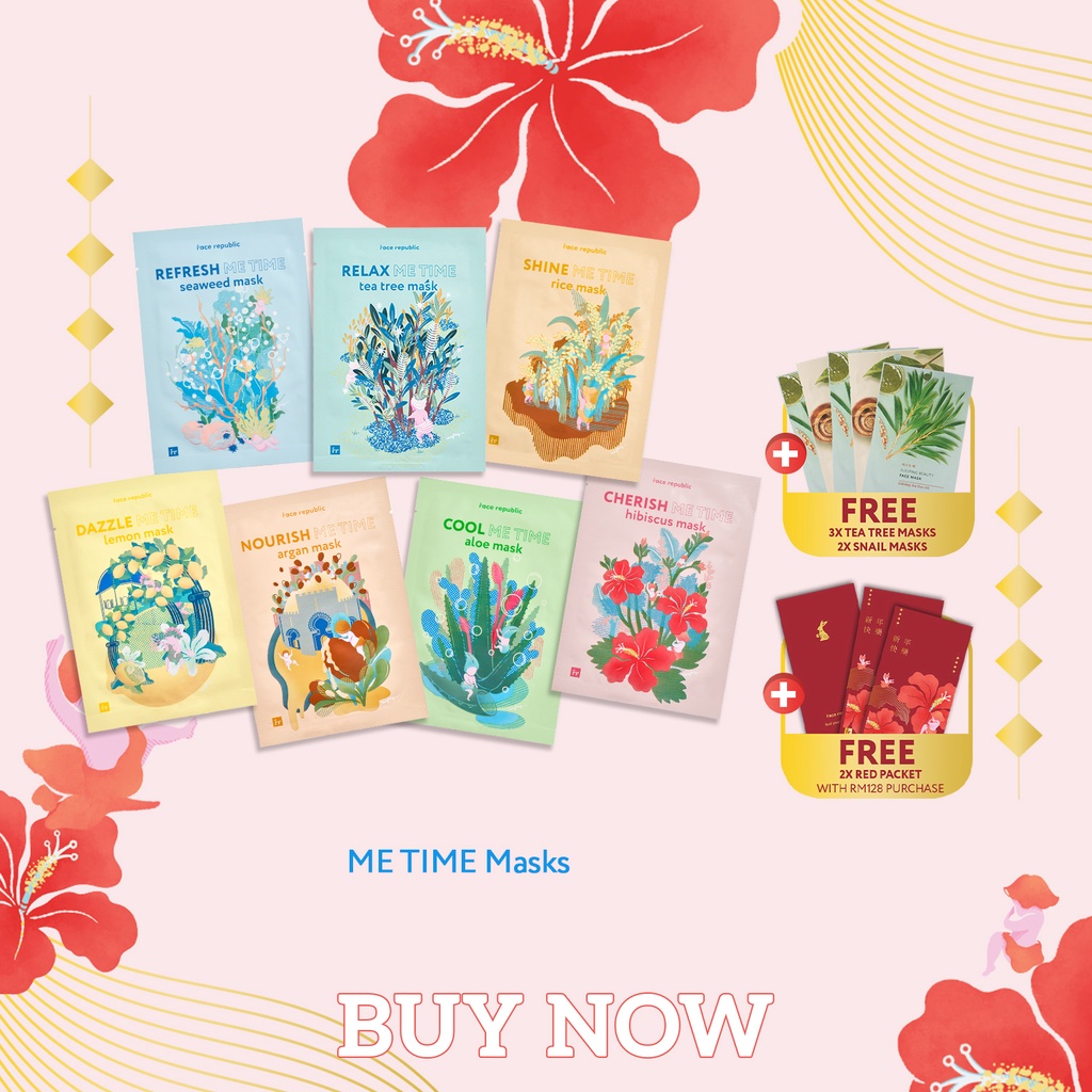 Face Republic Me Time Mask (7 Types) | Shopee Malaysia