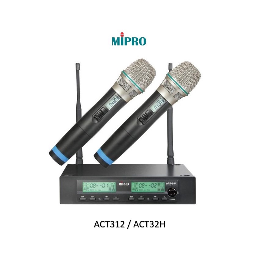 Mipro ACT312 Dual Channel UHF Wireless Microphone | Shopee Malaysia