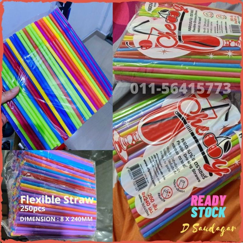 straw flexible big cup 250pcs | Shopee Malaysia