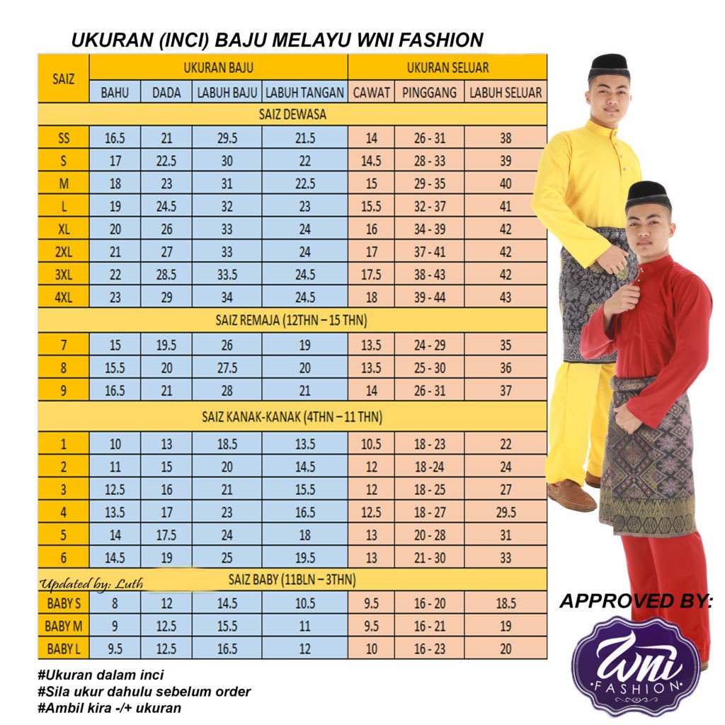 Baju Melayu Tradisional - LIGHT PINK ( Saiz Baby -> 4XL Dewasa ...