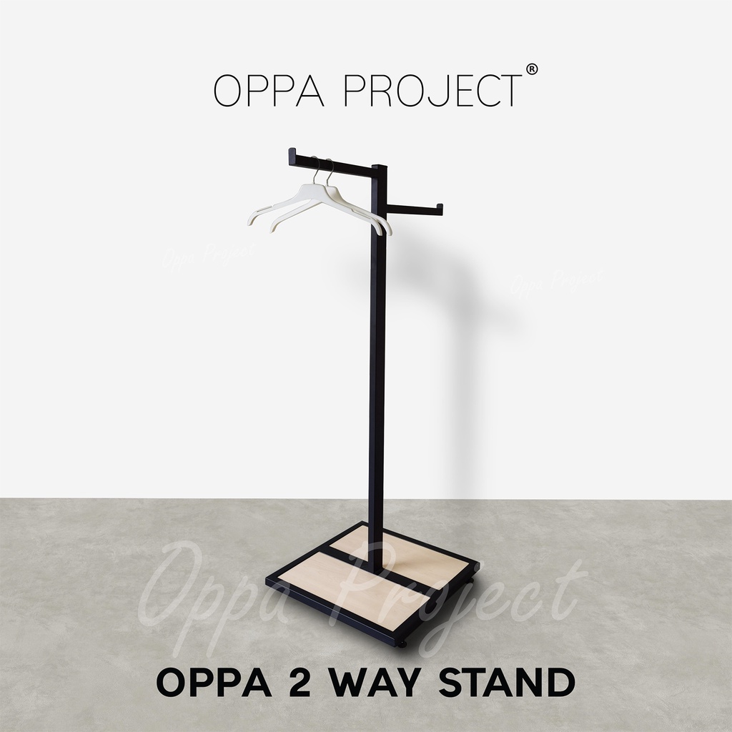 OPPA PROJECT 2-Way Stand Two way Clothes Display Stand handbag display Heavy Duty Oppa Rack ...