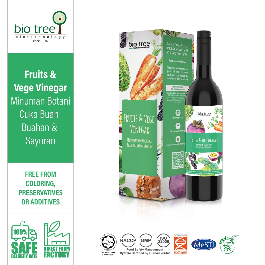 Bio Tree Fruits & Vege Vinegar 750ml | Shopee Malaysia