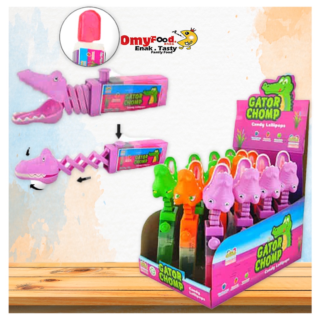 17g (1box) Gator Chomp Candy Lollipop [OmyFood] | Shopee Malaysia