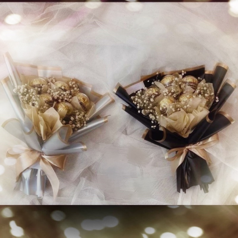[Ready stock]Ferrero Rocher chocolate hand bouquet 6pcs | Shopee Malaysia