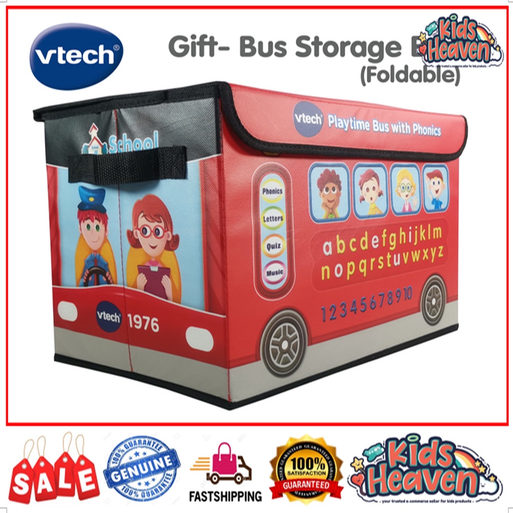 VTech - Bus Storage Box (100.0% Original) | Shopee Malaysia