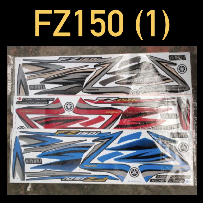 Stiker sticker body stripe cover set (1) YAMAHA FZ150 FZ 150 coverset ...