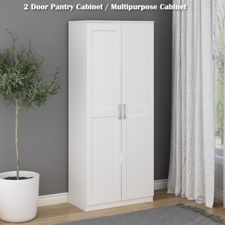 ROAM Furniture Almari Pantry Kabinet Dapur Putih 2 Pintu Storage ...