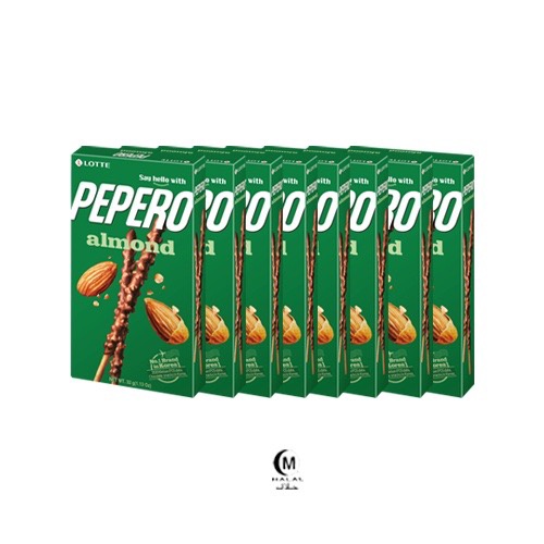 Lotte Pepero Almond Multi Pack 32g x 8pack | Shopee Malaysia