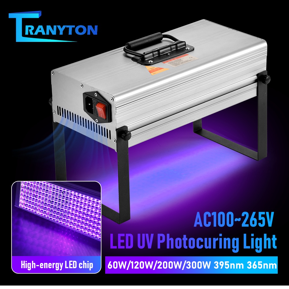 LED Portable UV Curing Lamp Glue Grease Curing Resin3D Lnkjet Printer 365nm395nm 60W 200W 300W ...