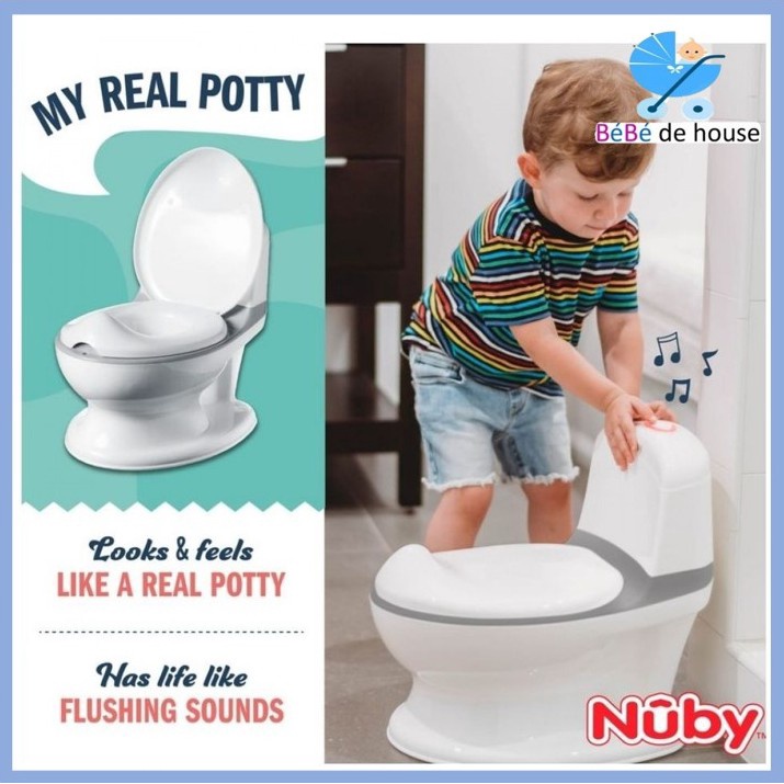 Nuby My Real Potty Mini Size Toilet Training Set - 1 Unit | Shopee Malaysia