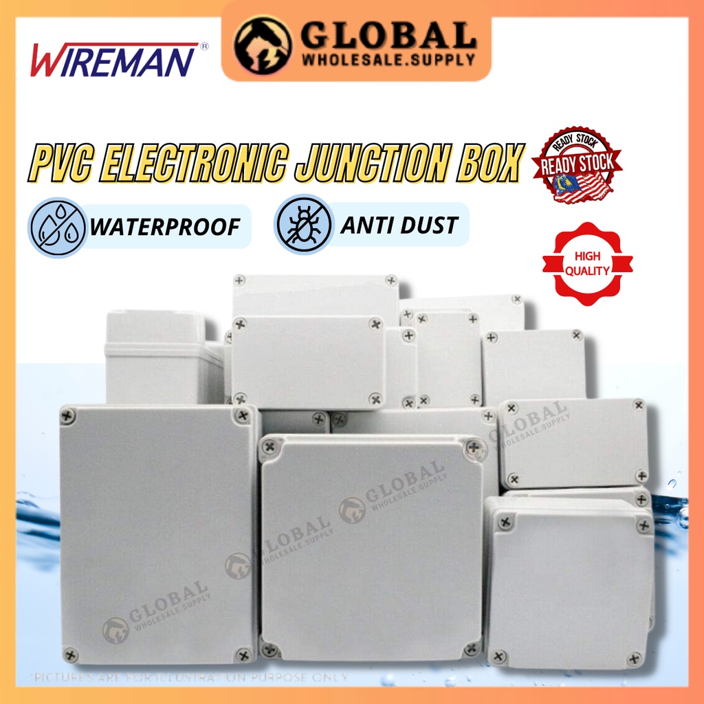 [READY STOCK] WIREMAN PVC Electronic Enclosure Junction Box Waterproof ...