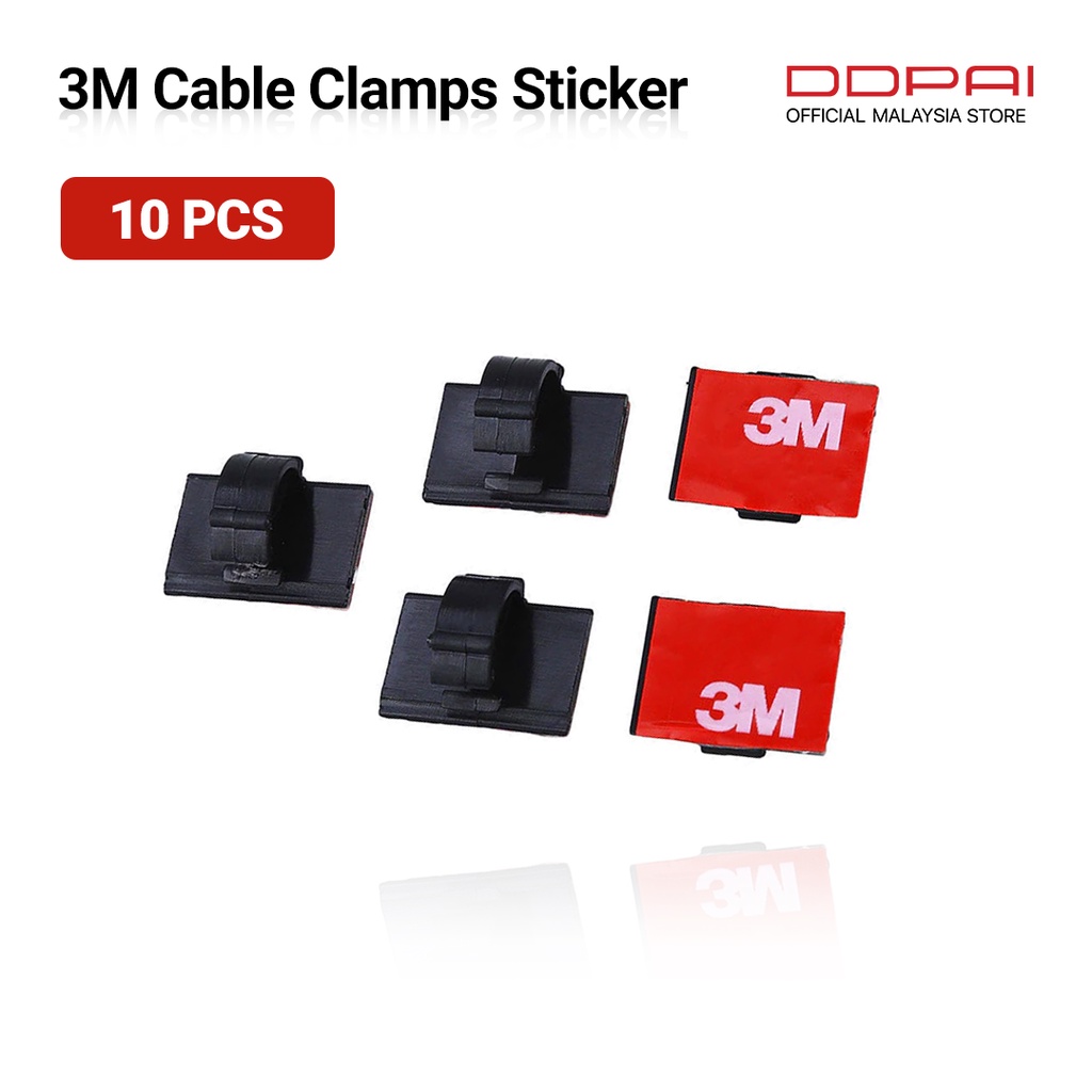 3M Adhesive Cable Clips Cord Holder Organizer Management Dash Cam ...