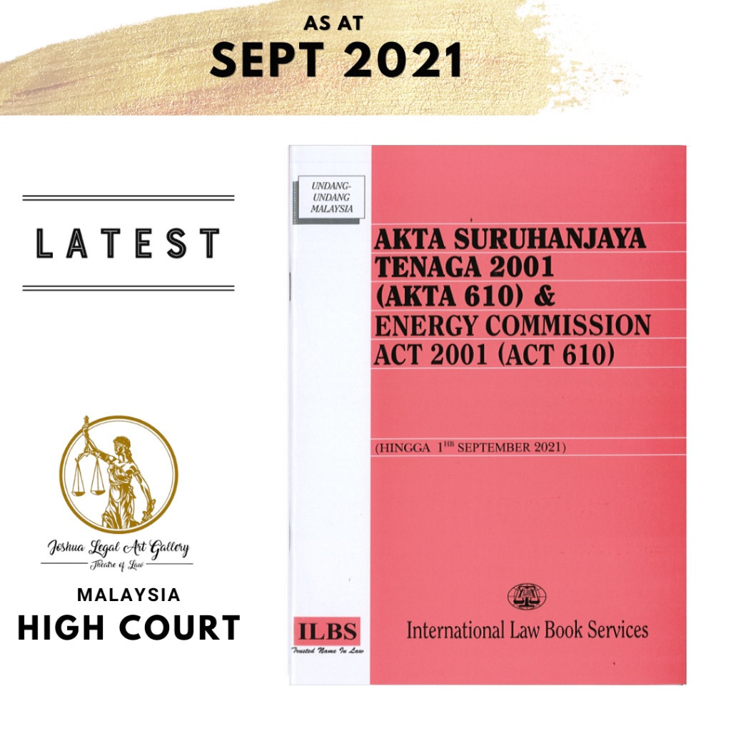 Akta Suruhanjaya Tenaga 2001 (Akta 610) & Energy Commission Act 2001 (Act 610) [Hingga 01Hb ...
