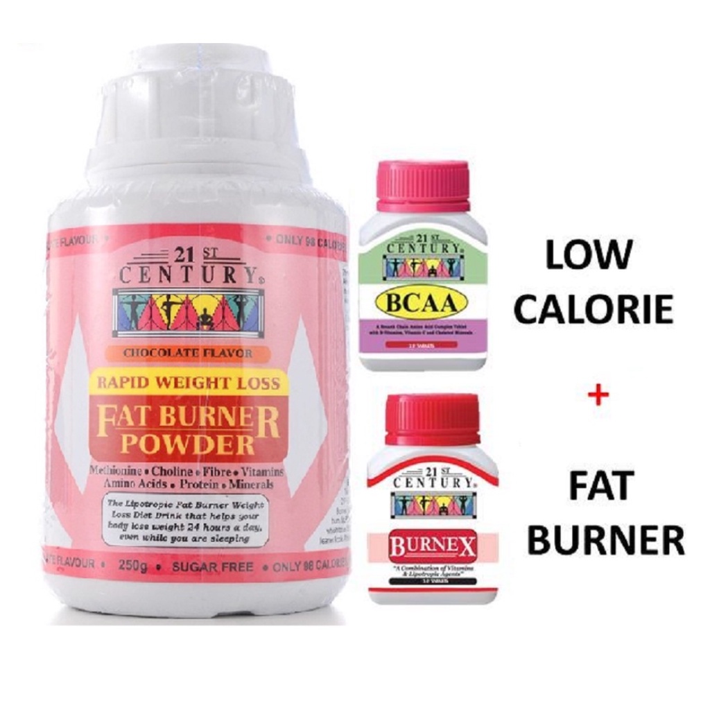 21ST CENTURY POWDER RAPID WEIGHT LOSS FAT BURNER POWDER CHOC (EXP:12/ ...