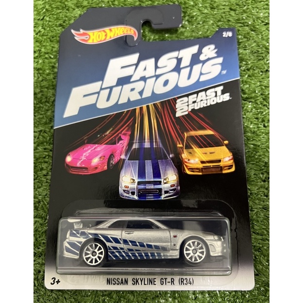 Hot Wheels Fast & Furious 2Fast 2Furious Nissan Skyline GT-R (R34 ...