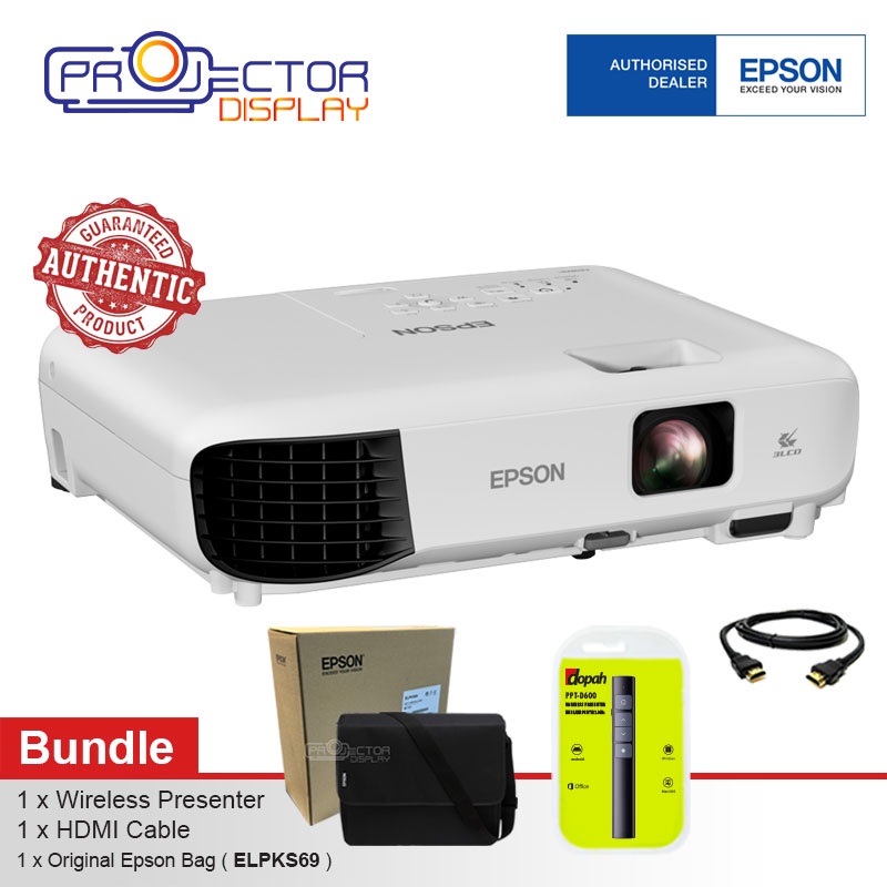 Epson EB-E10 3600 Lumens 3LCD Projector / Ricoh PJ S2440 DLP Projector ...