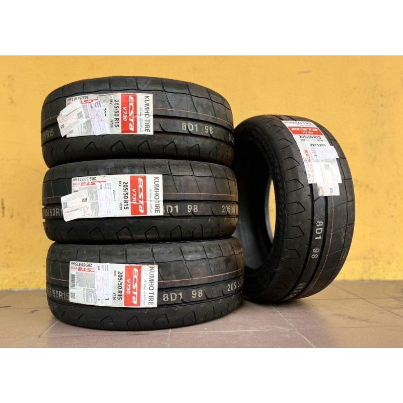 Kumho Ecsta V730 205/50/15 tayar semi slick | Shopee Malaysia