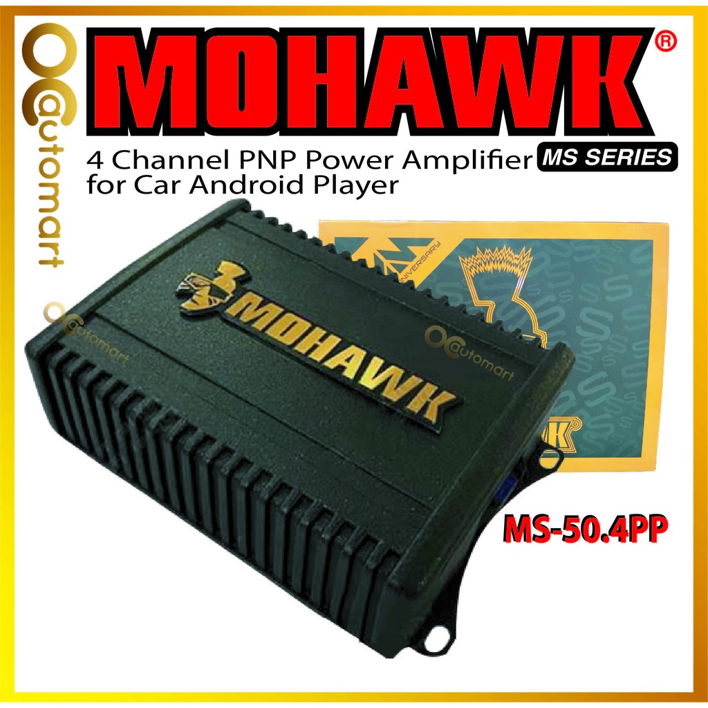 Mohawk MS Series 4 Channel Plug and Play Power Amplifier for Car ...